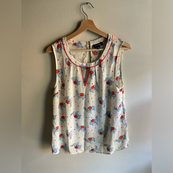 Modcloth | Tops | Llama Print Blouse | Poshmark